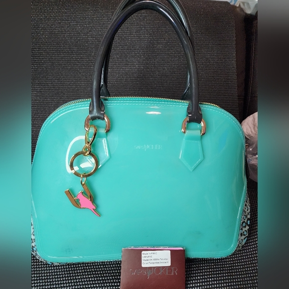 Sapsucker | Bags | Sapsucker Bags Pvc Bags Green Leopard | Poshmark